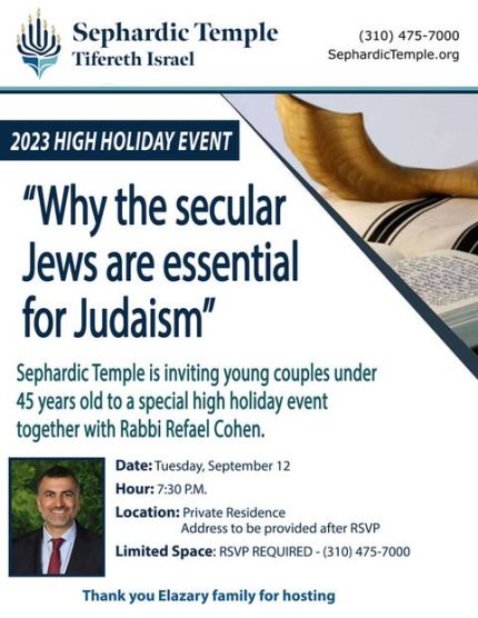 Why the secular Jews are essential for Judaism – Sephardic Temple ...