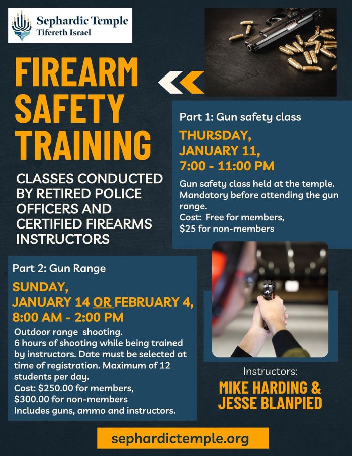 Firearm Safety Training – Sephardic Temple Tifereth Israel