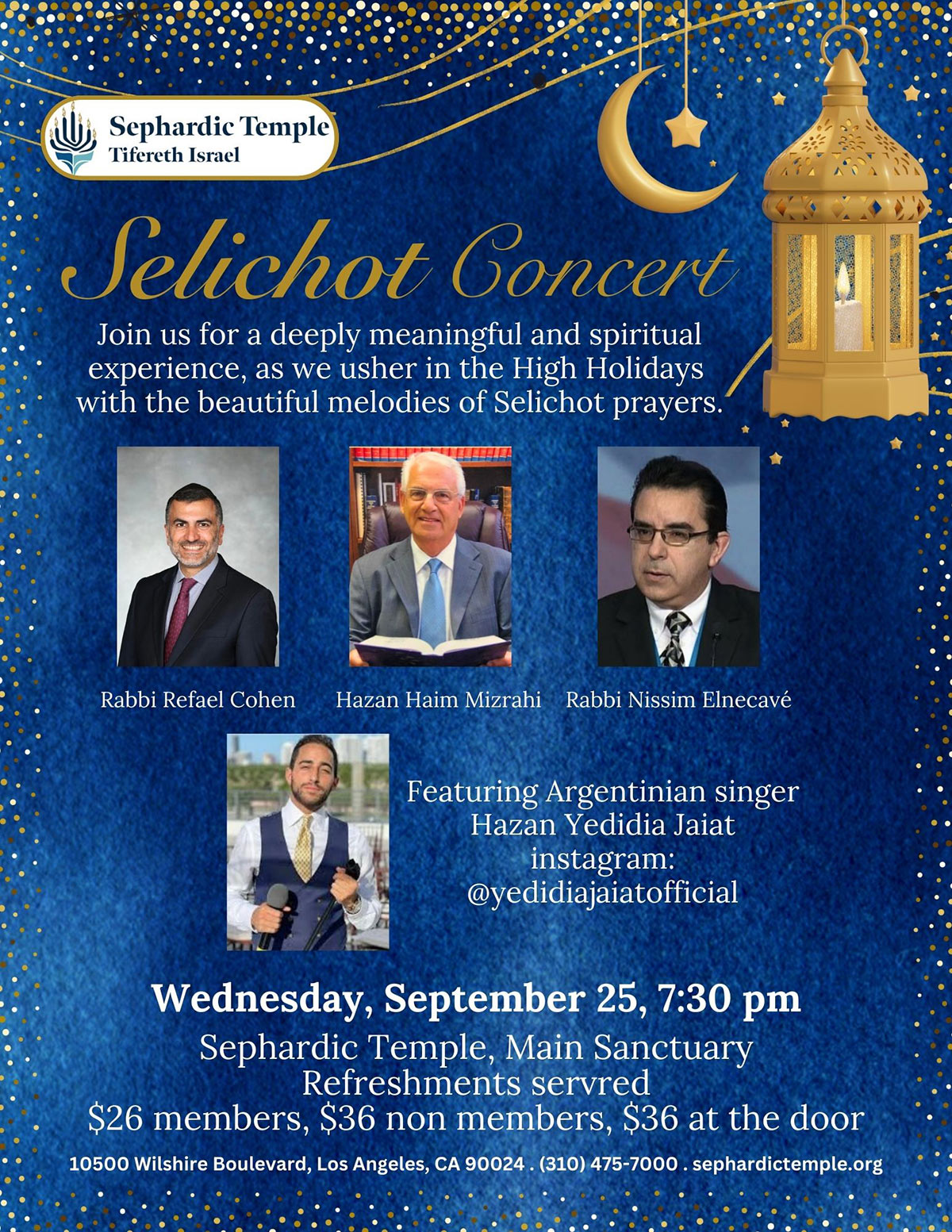 Calendar – Sephardic Temple Tifereth Israel